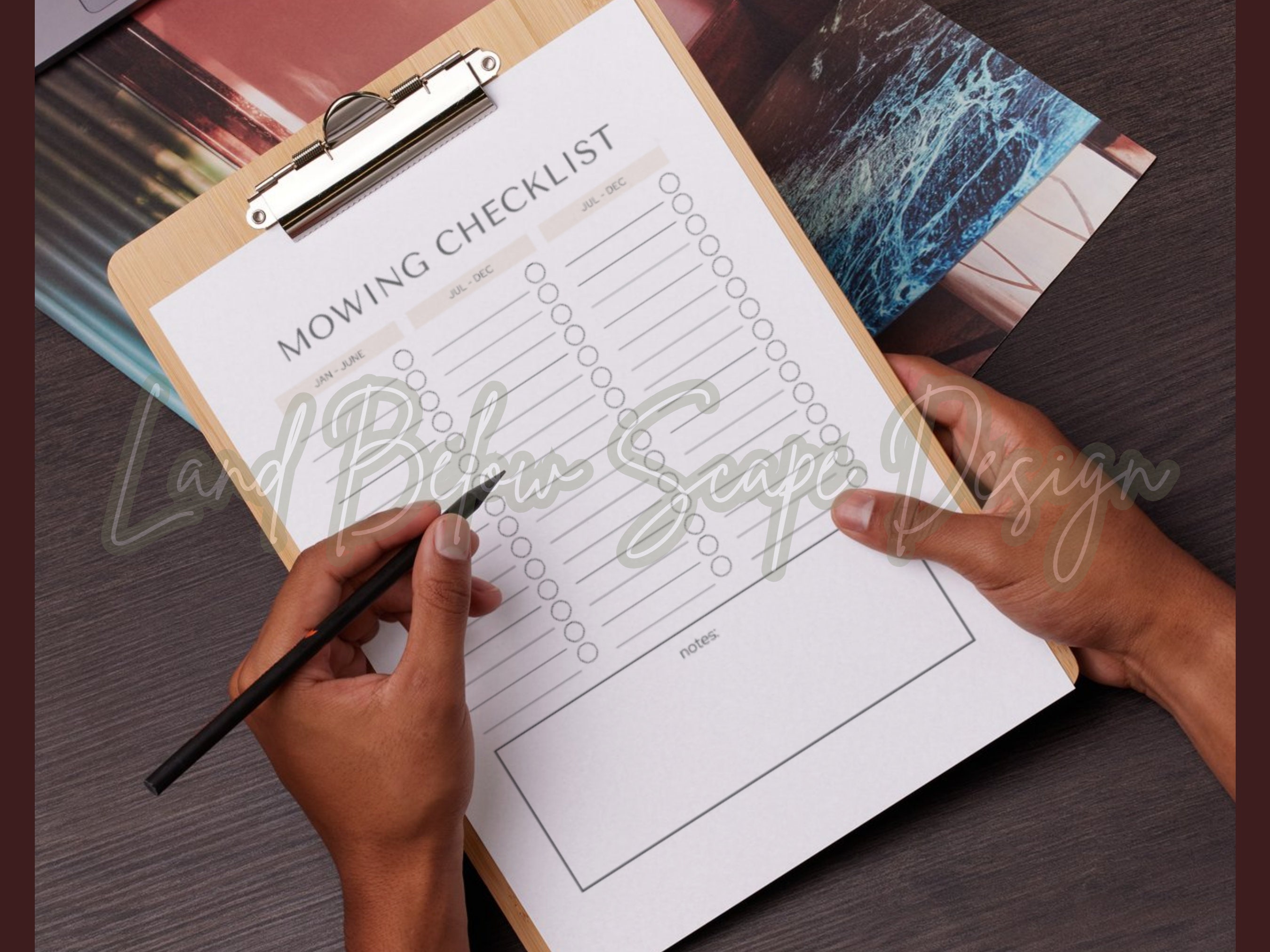 Lawn Care Mowing Schedule Templates, Landscape Business Templates ...