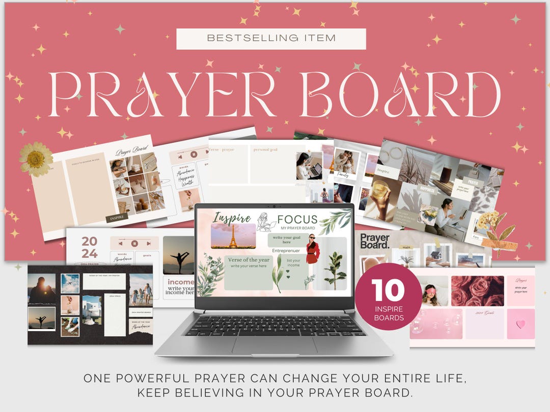 Editable Prayer Board Starter Kit: Canva Templates for Easy ...