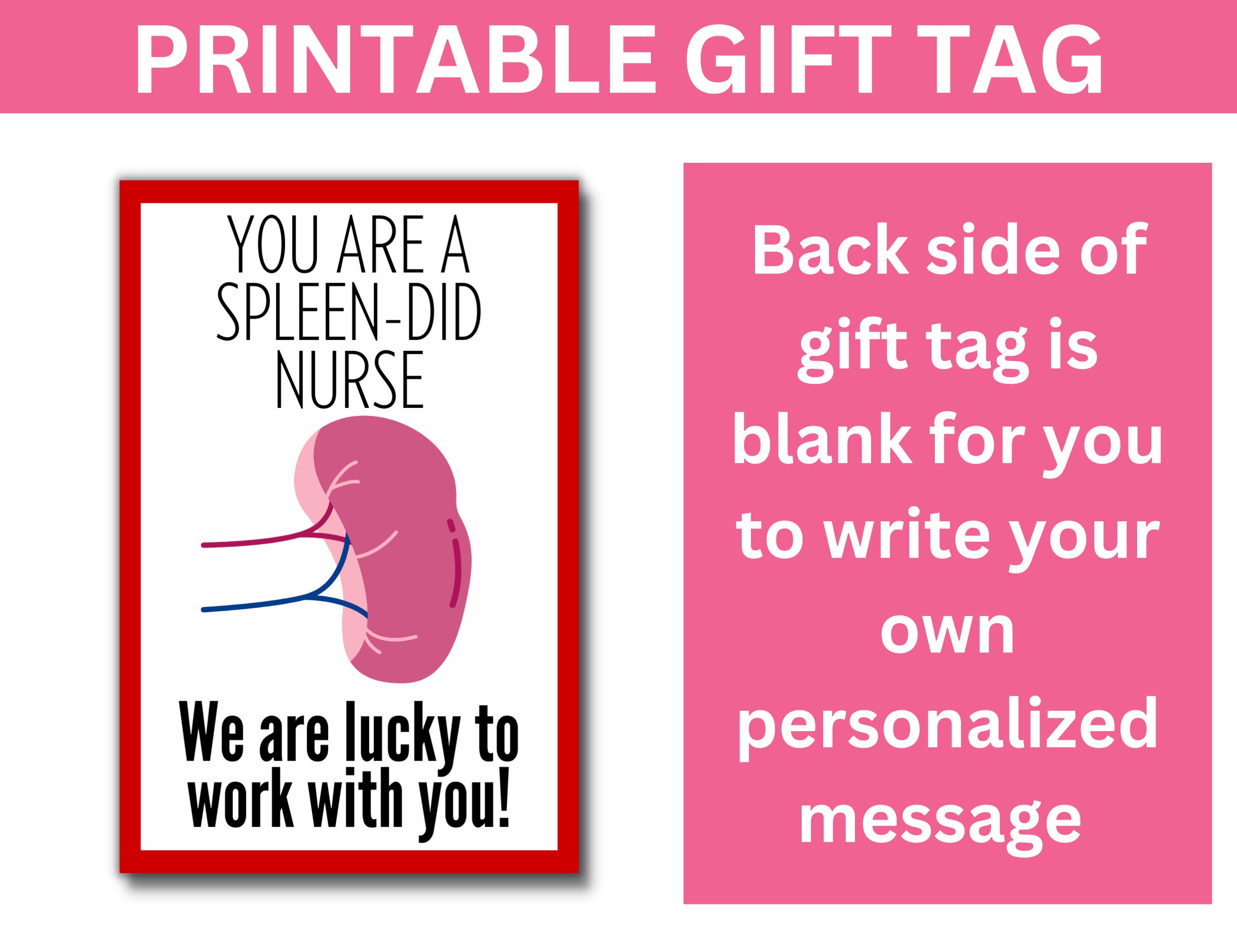 Nurses Week Printable Gift Tag Bundle, Nurses Week Gifts, Nurse ...