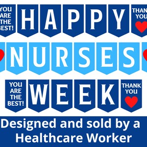 Nurses Week Printable Banner, Happy Nurses Week Sign, Nurse ...