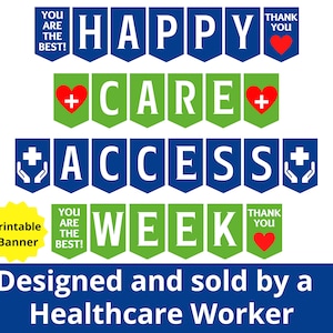 Care Access Week Printable Banner, Patient Access Professionals Week ...