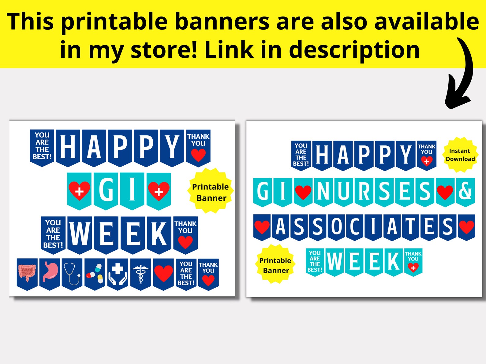 Happy GI Week Printable Gift Tags, Gastroenterology Week, GI Nurse Gift ...