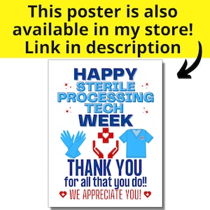 Sterile Processing Week Printable Bundle, SPD Week, Central Service ...
