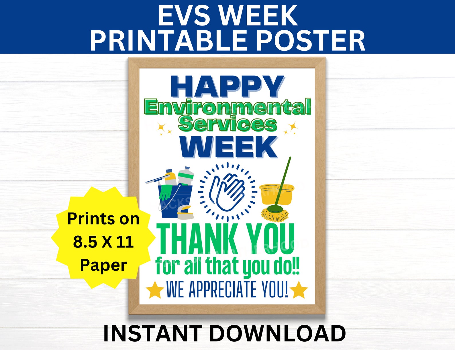 Happy Environmental Services Week Printable Poster, Environmental ...