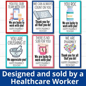 Funny Pharmacy Tech Day Printable Gift Tags, Pharmacy Tech Day ...