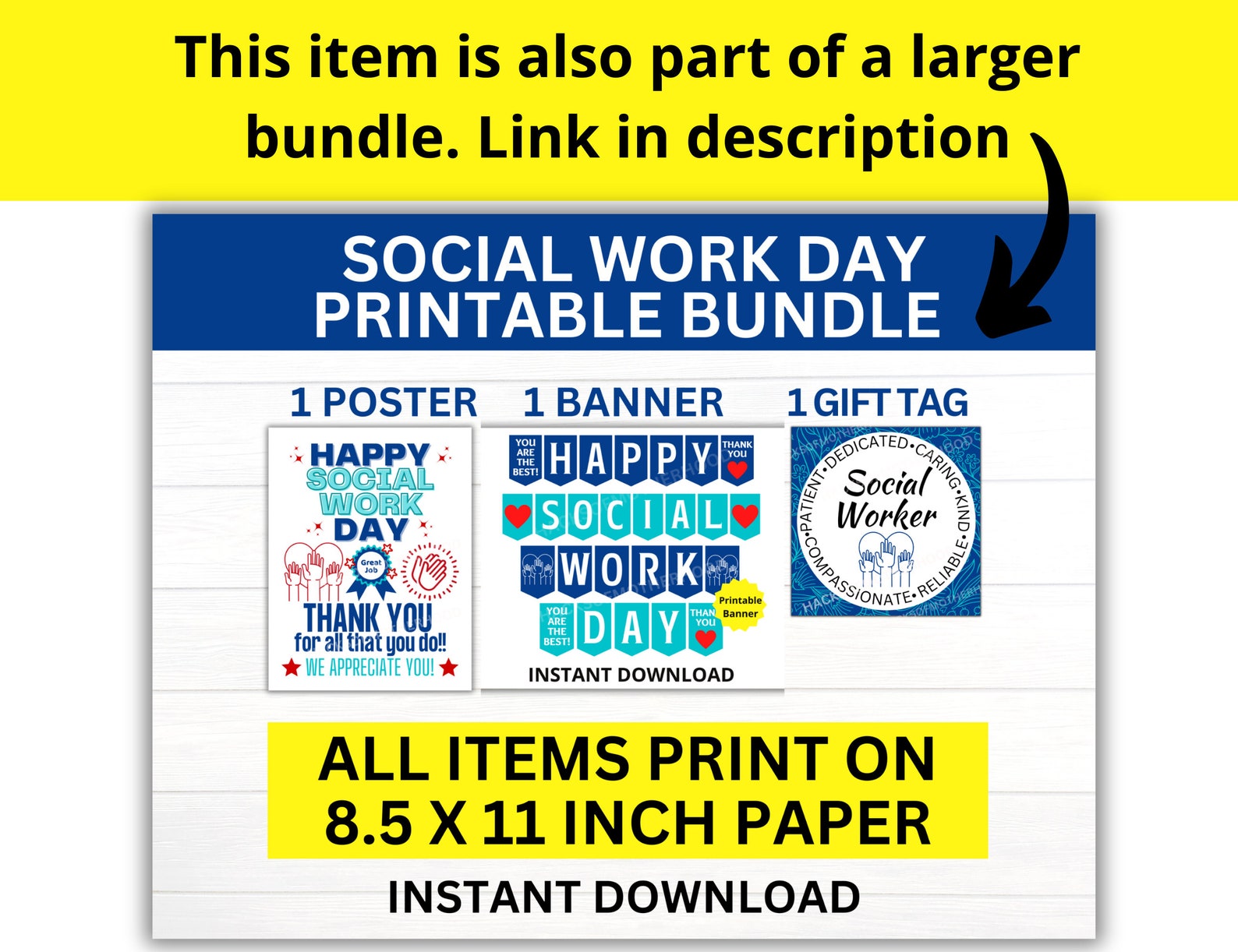 Social Work Day Printable Poster, Happy Social Work Day Sign, Social ...