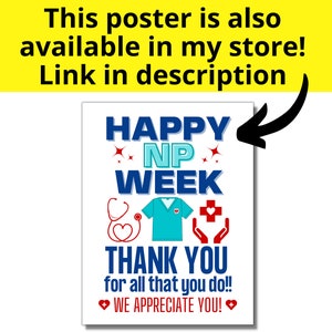 Nurse Practitioner Week Printable Bundle, Happy NP Week Gift, Nurse Practitioner Appreciation ...