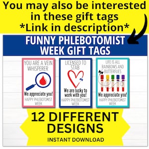 Phlebotomist Week Printable Poster Bundle, Phlebotomy Week Signs ...