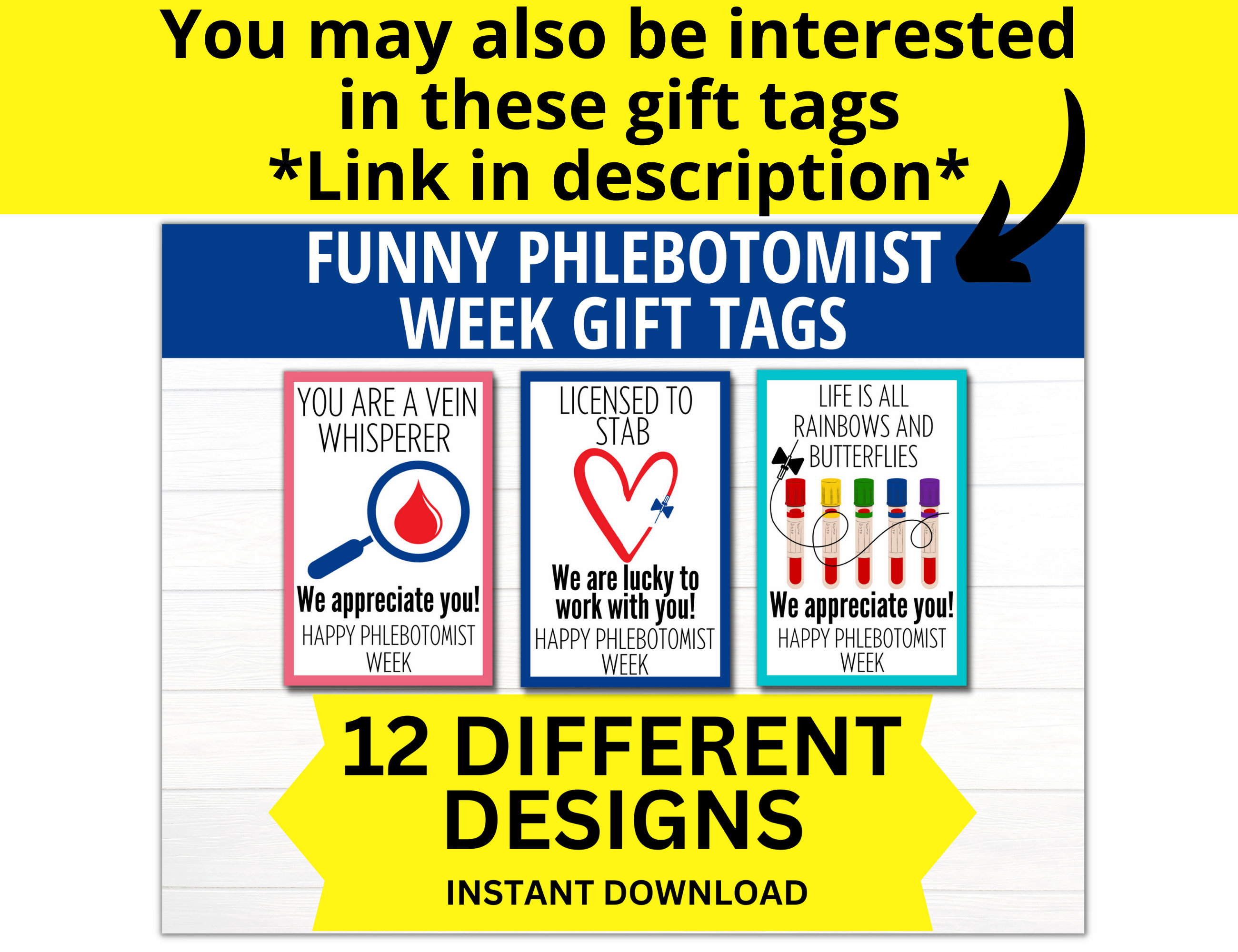 Phlebotomist Week Printable Poster Bundle, Phlebotomy Week Signs ...