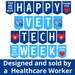 Veterinary Technician Printable Banner, Happy Vet Tech Sign, Veterinary ...