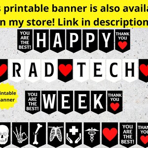 Rad Tech Week Printable Gift Tags Radiology Tech Week Tags - Etsy