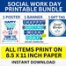 Social Work Week Printable Bundle, Happy Social Work Week Sign, School ...