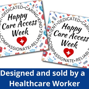 Care Access Professionals Week Printable Gift Tags, Care Access Week ...