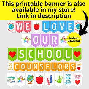 Happy School Counseling Week Printable Poster, School Counselor Week ...