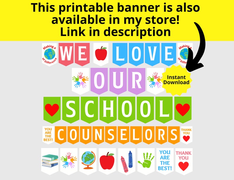 Happy School Counseling Week Printable Poster, School Counselor Week ...