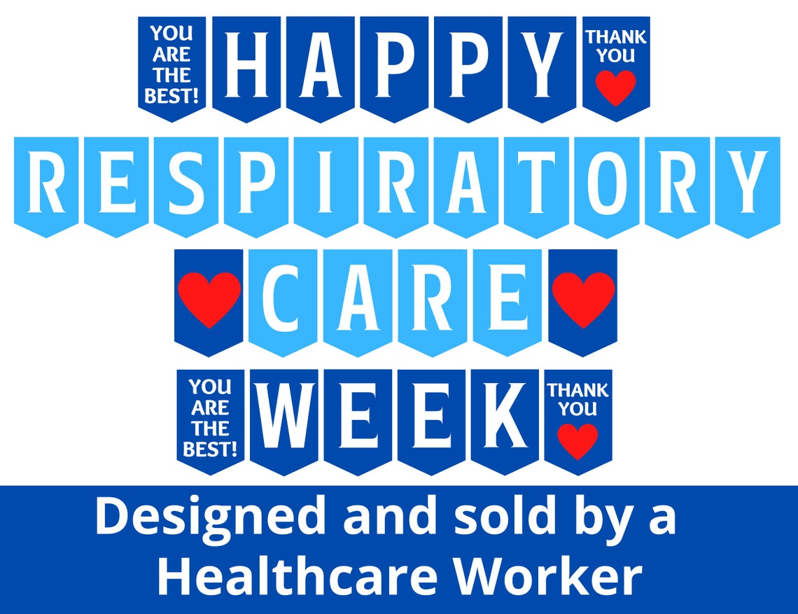 Respiratory Care Week Printable Banner Happy Respiratory - Etsy