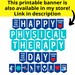 Physical Therapy Month Printable Banner, Happy PT Month, Physical ...