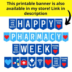 Pharmacy Week Printable Bundle, Happy Pharmacy Week Bundle, Pharmacist ...