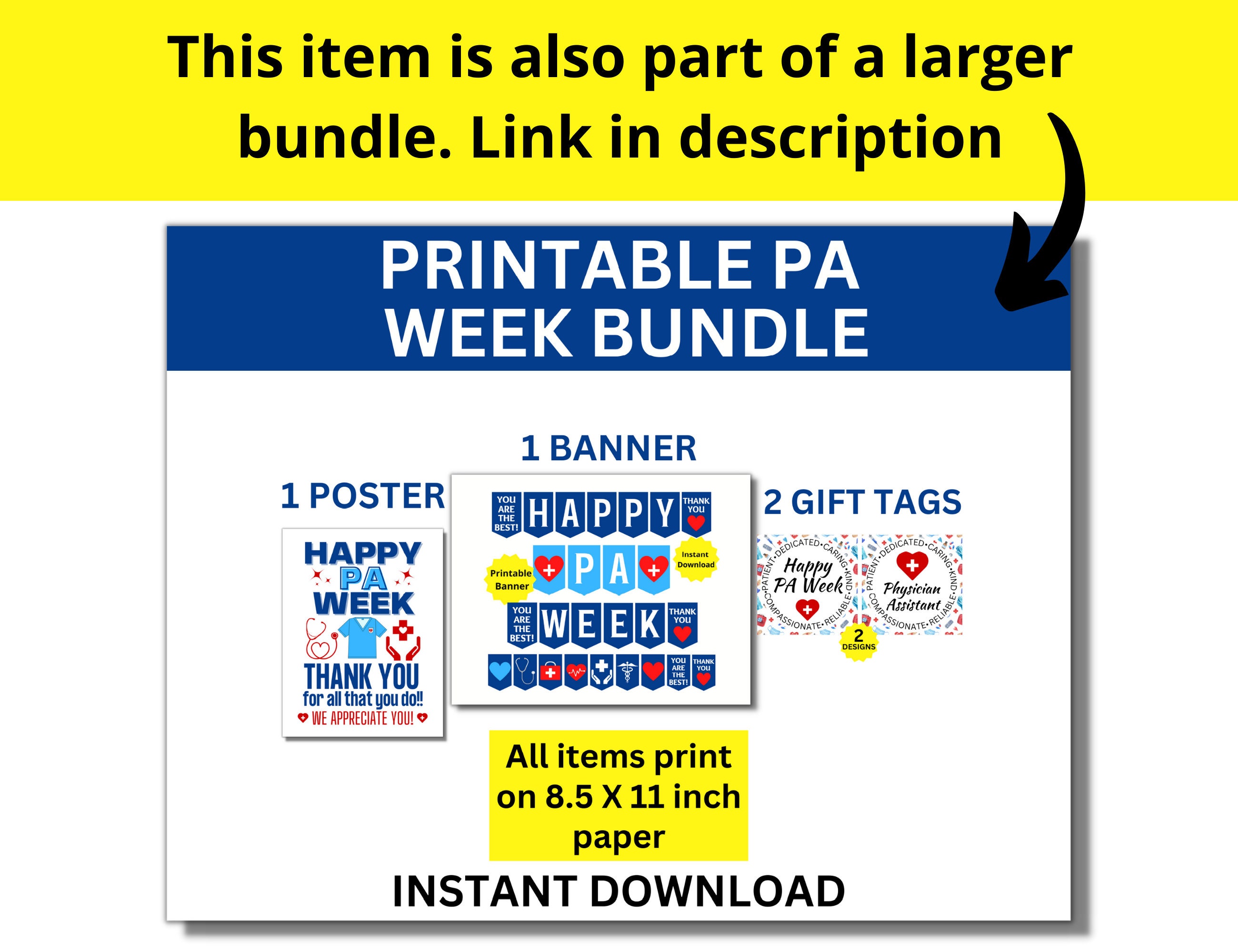 Physician Associate/physician Assistant Week Printable Poster, Happy PA ...