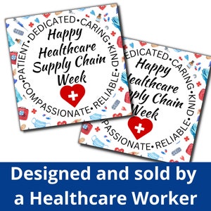 Healthcare Supply Chain Week Printable Gift Tag, Happy Supply Chain ...