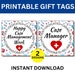 Case Management Week Printable Gift Tags, Happy Case Manager Week Gift ...