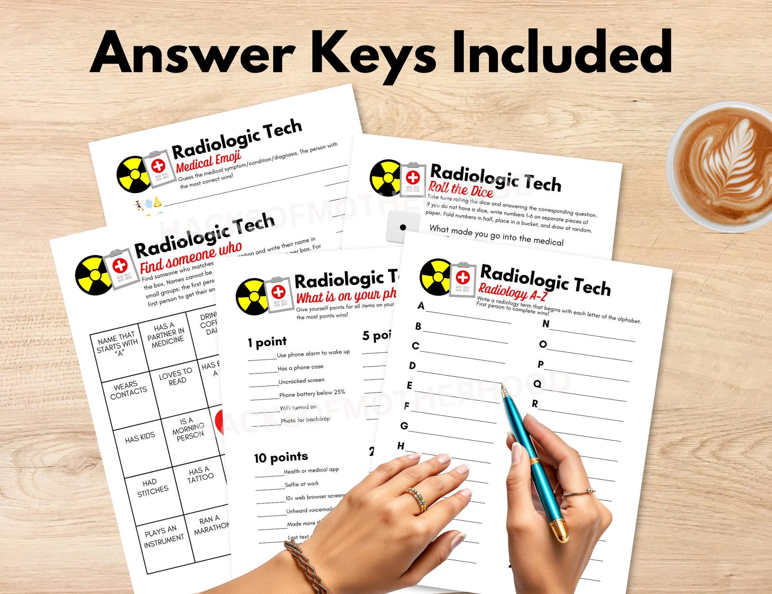 Rad Tech Game Bundle, Radiologic Tech Week, Rad Tech Appreciation ...