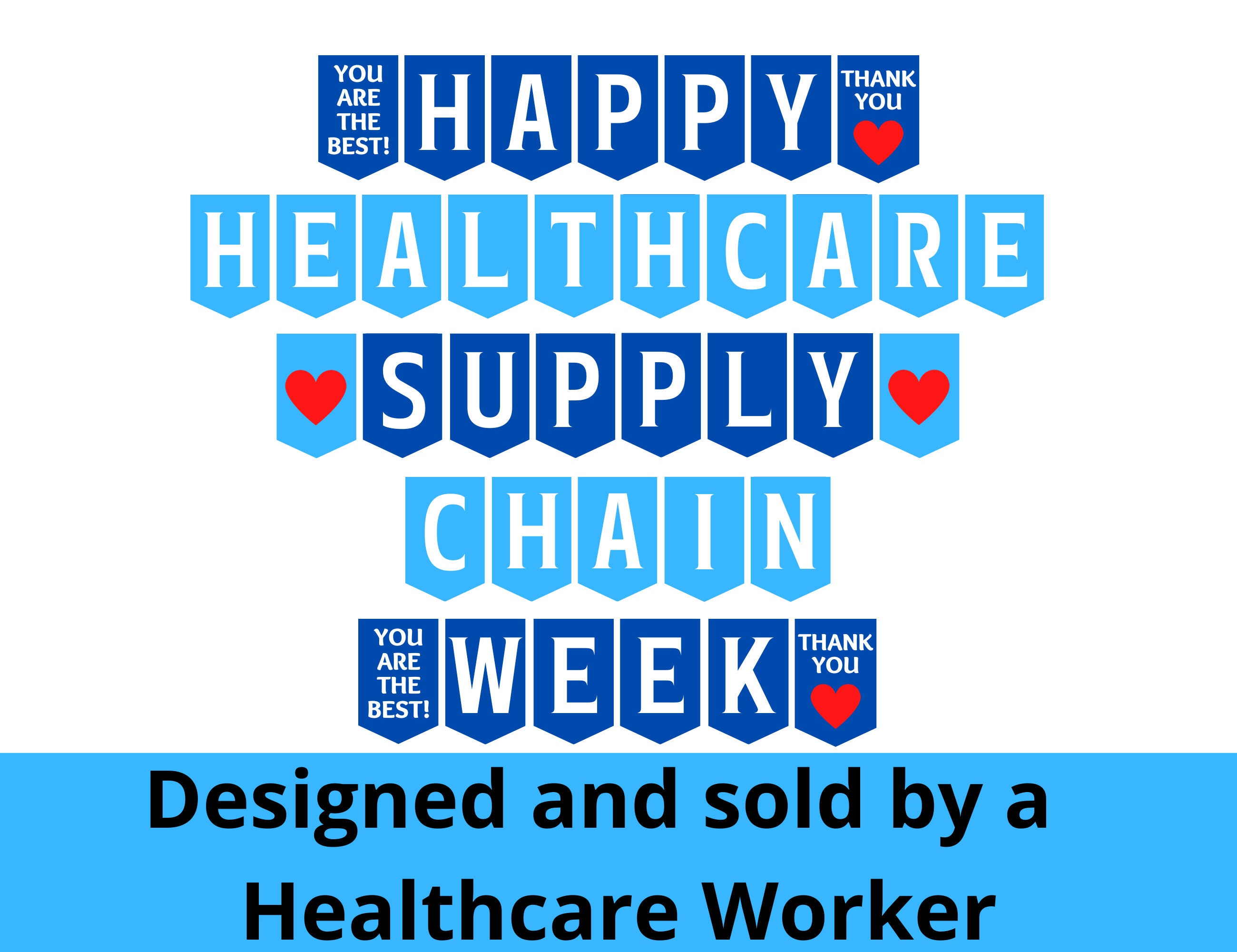 Healthcare Supply Chain Week Printable Banner, Happy Supply Chain Week ...