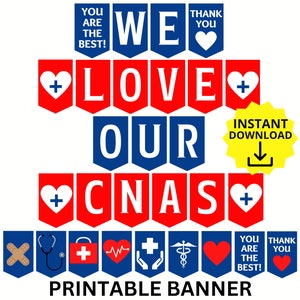 Certified Nursing Assistant Week Printable Banner, CNA Week Sign, CNA ...