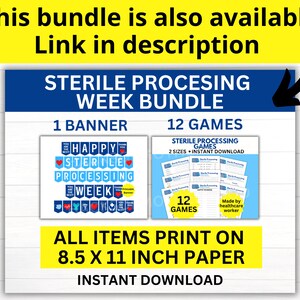 Sterile Processing Week Printable Sign, SPD Week, Central Service Week ...