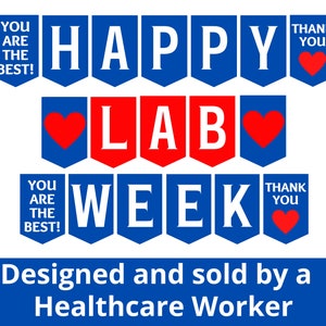 Happy Lab Week Printable Sign Medical Laboratory - Etsy