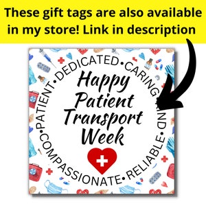 Patient Transport Week Printable Banner, Happy Patient Transporter Week ...