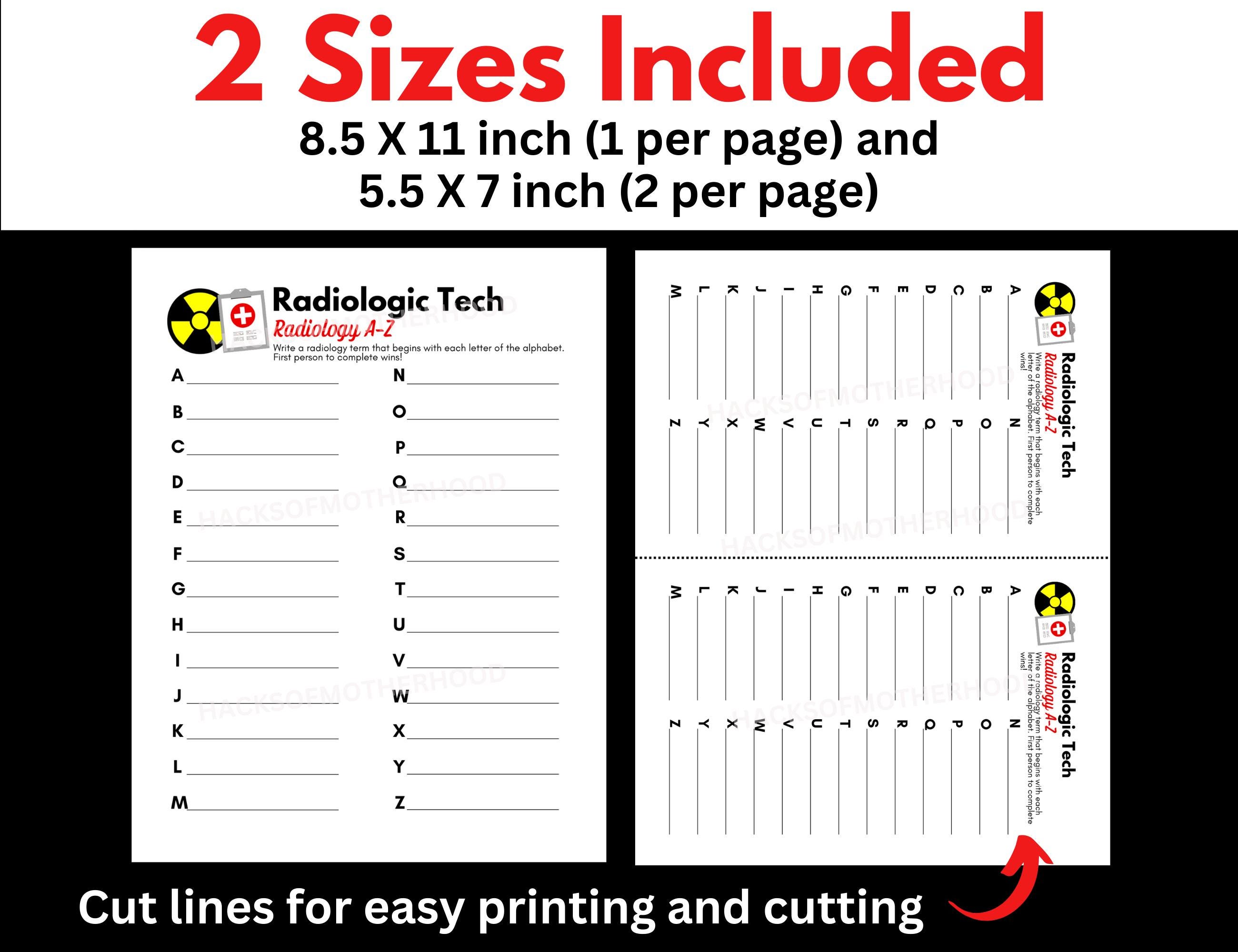 Rad Tech Game Bundle, Radiologic Tech Week, Rad Tech Appreciation ...