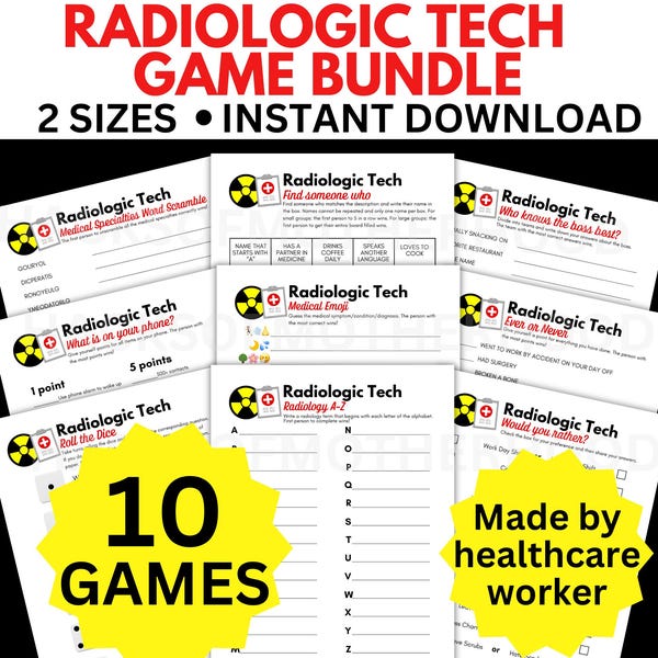 Radiology Week Games - Etsy