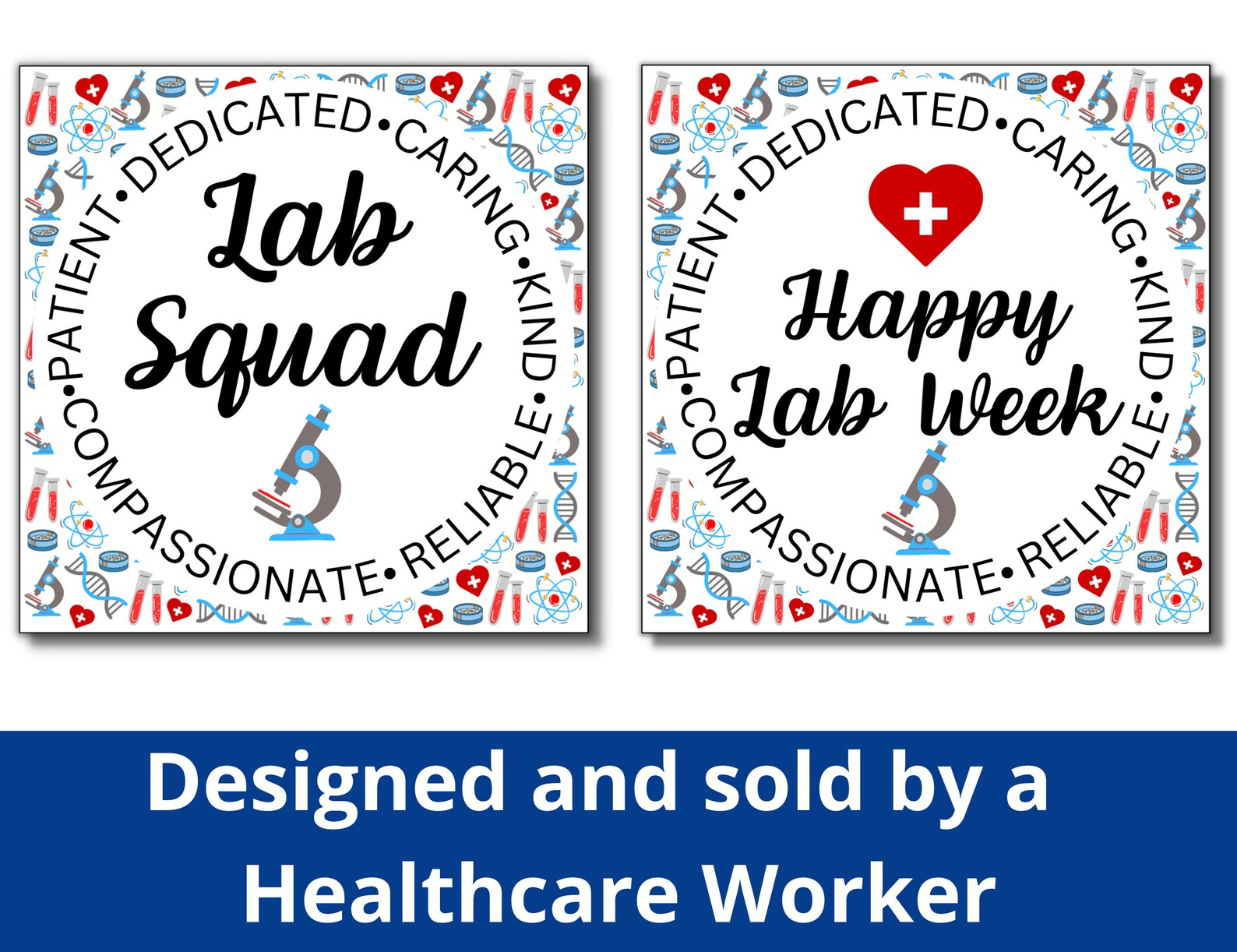 Lab Week Printable Tags, Medical Laboratory Professionals Week Gift ...