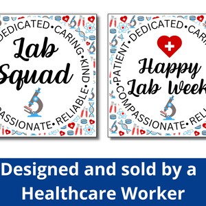 Lab Week Printable Tags, Medical Laboratory Professionals Week Gift ...