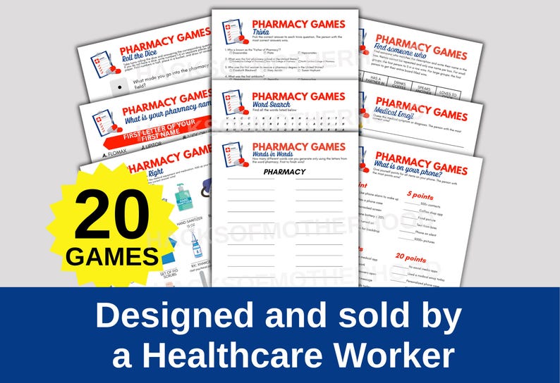 Pharmacy Game Bundle, Medical Games, Pharmacist Games, Pharmacy ...