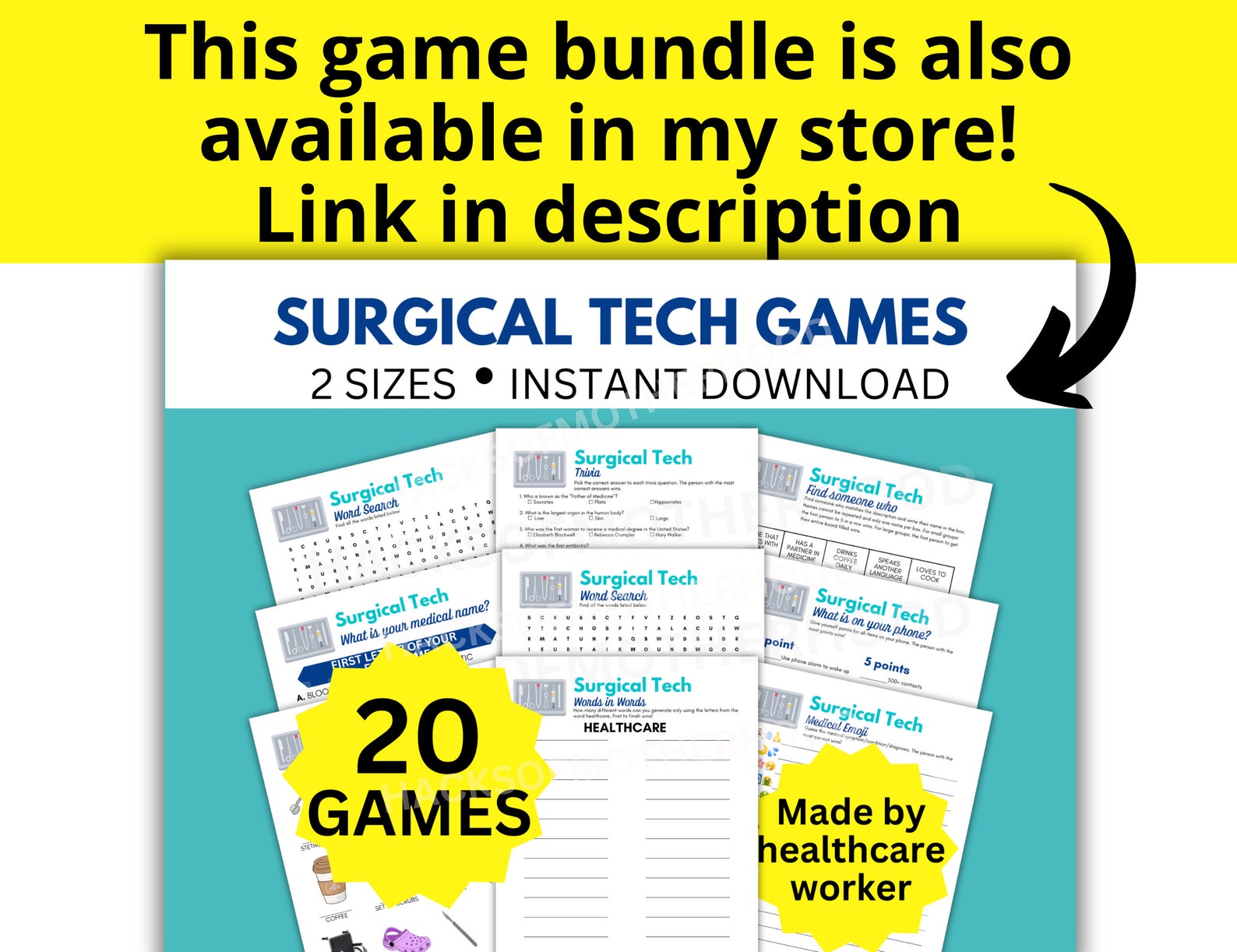 Surgical Scrub Tech Week Printable Bundle, Happy Surgical Scrub Tech ...