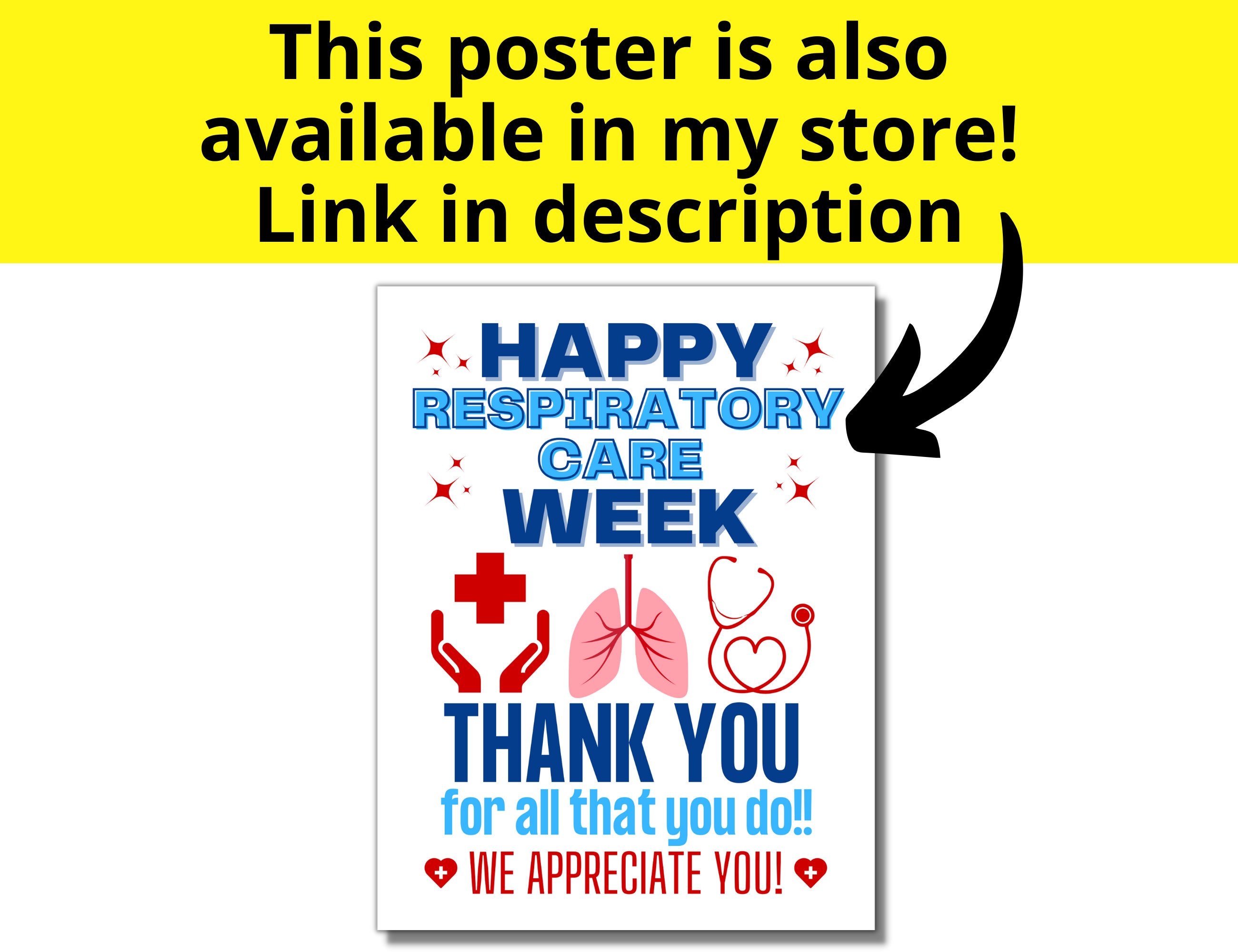 Respiratory Care Week Printable Banner, Happy Respiratory Therapist ...