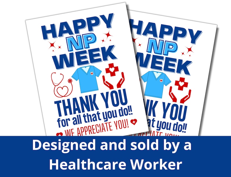 Nurse Practitioner Week Printable Poster, Happy NP Week Sign, Nurse ...