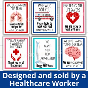 EMS Week Printable Poster Bundle, Emergency Medical Service Week, EMS ...