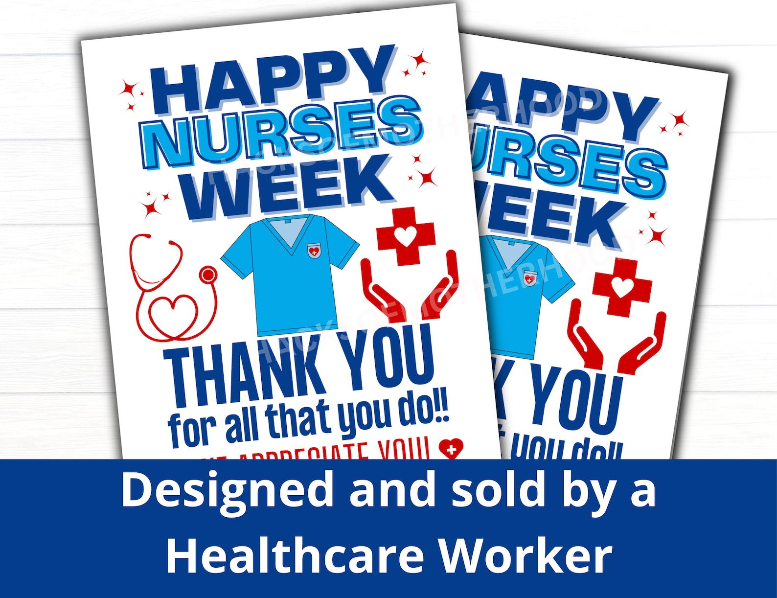 Nurses Week Printable Poster, Happy Nurses Week Sign, Nurse ...