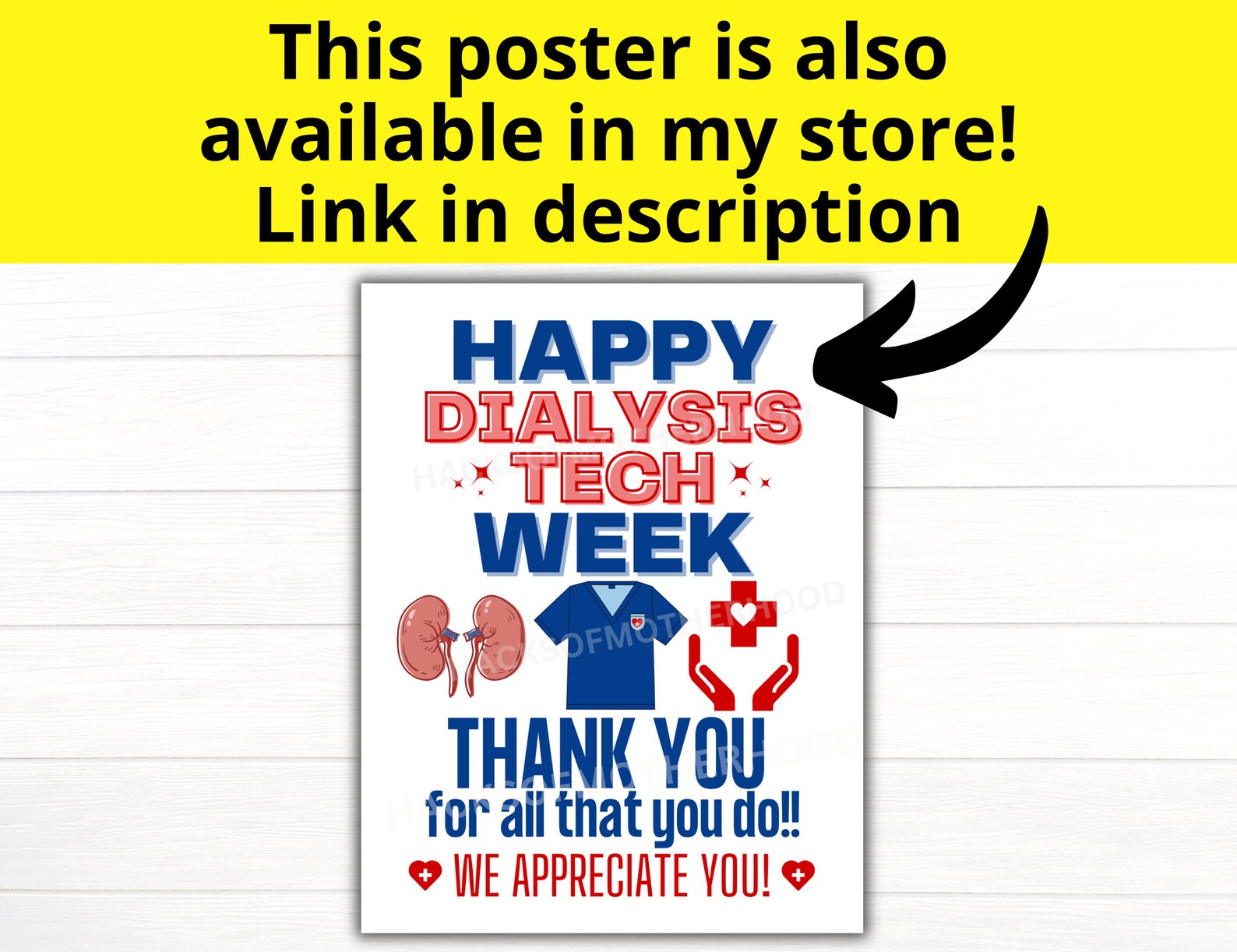 Dialysis Tech Week Printable Banner, Dialysis Technician Week Sign ...