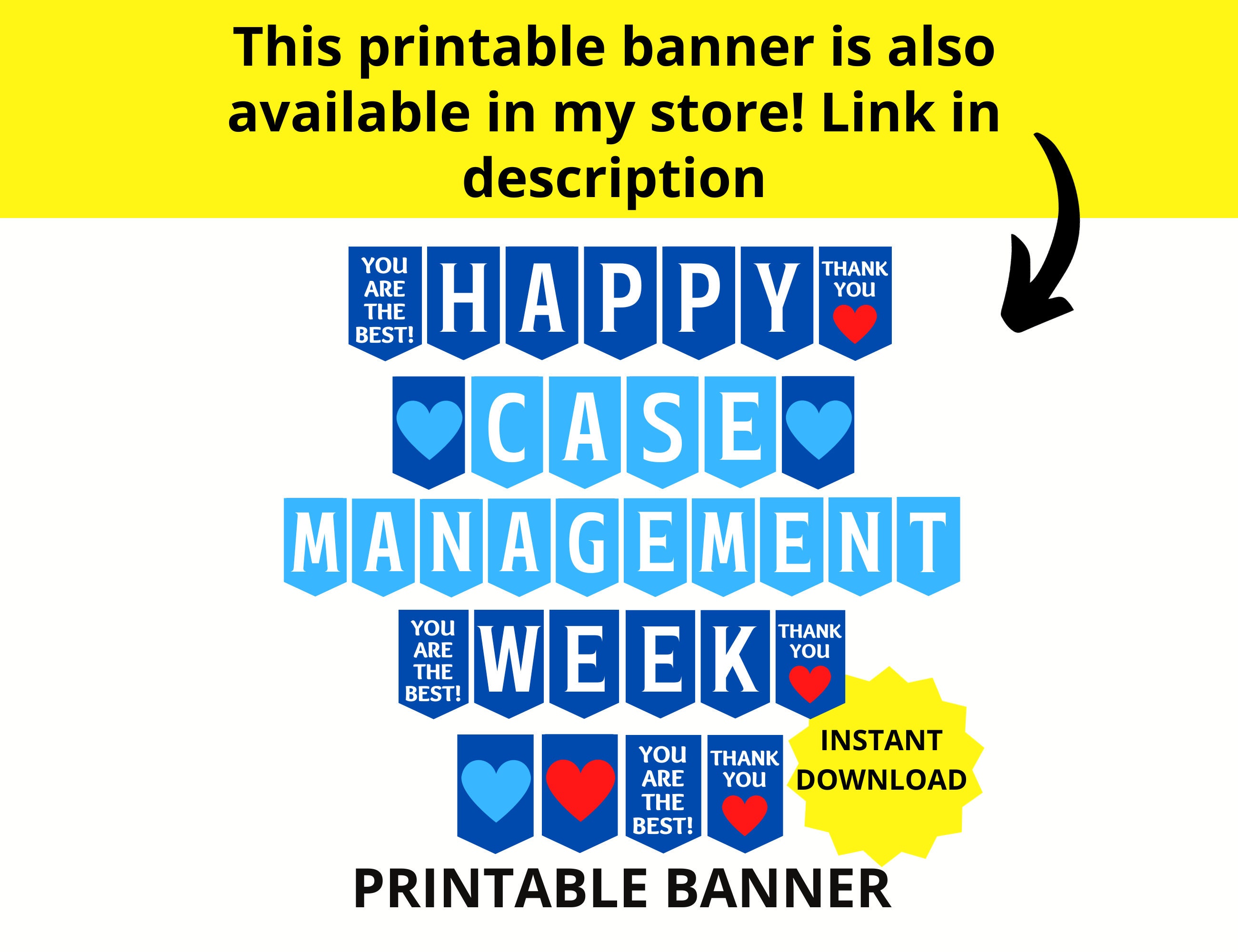 Case Management Week Printable Gift Tags, Happy Case Manager Week Gift ...