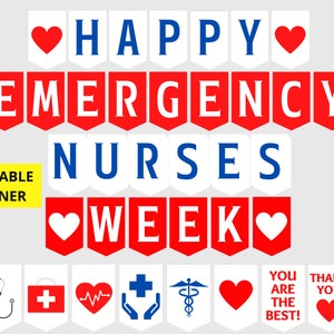 Emergency Nurses Week Printable Banner ER Nurse Week Sign - Etsy
