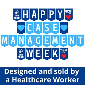 Case Management Week Printable Banner, Happy Case Manager Week Banner ...