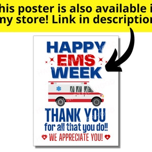 EMS Week Printable Bundle, Emergency Medical Services Week, EMS Week ...
