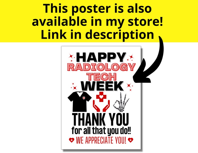 Rad Tech Week Printable Bundle, Radiologic Tech Week, Rad Tech ...