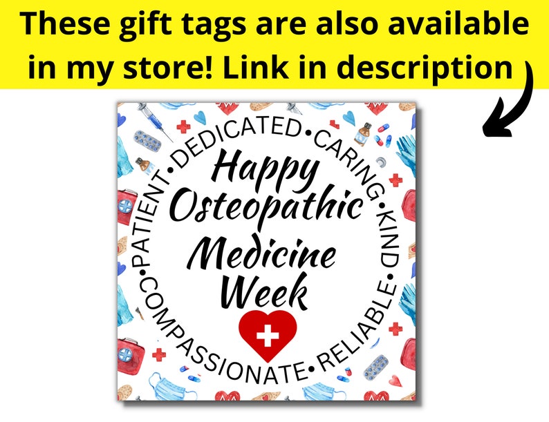 Osteopathic Medicine Week Printable Banner Happy Osteopathic - Etsy