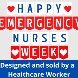 Emergency Nurses Week Printable Banner ER Nurse Week Sign - Etsy