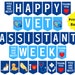 Veterinary Assistant Printable Banner, Happy Vet Assistant Sign ...